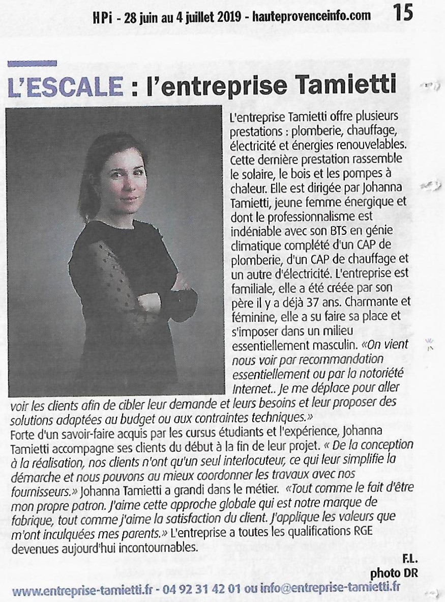 Haute Provence INFO- TAMIETTI